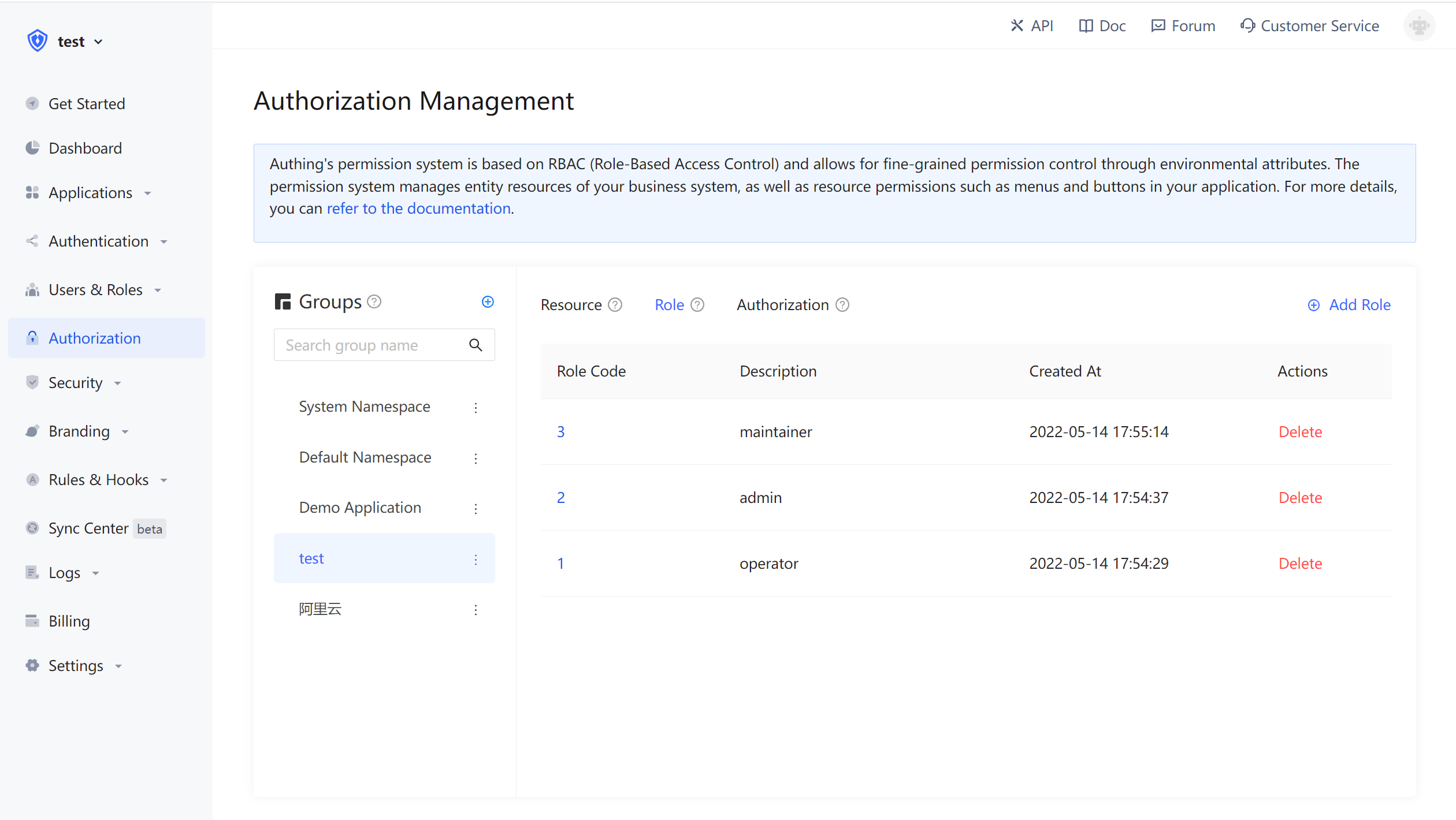 How to implement access control | Authing Docs