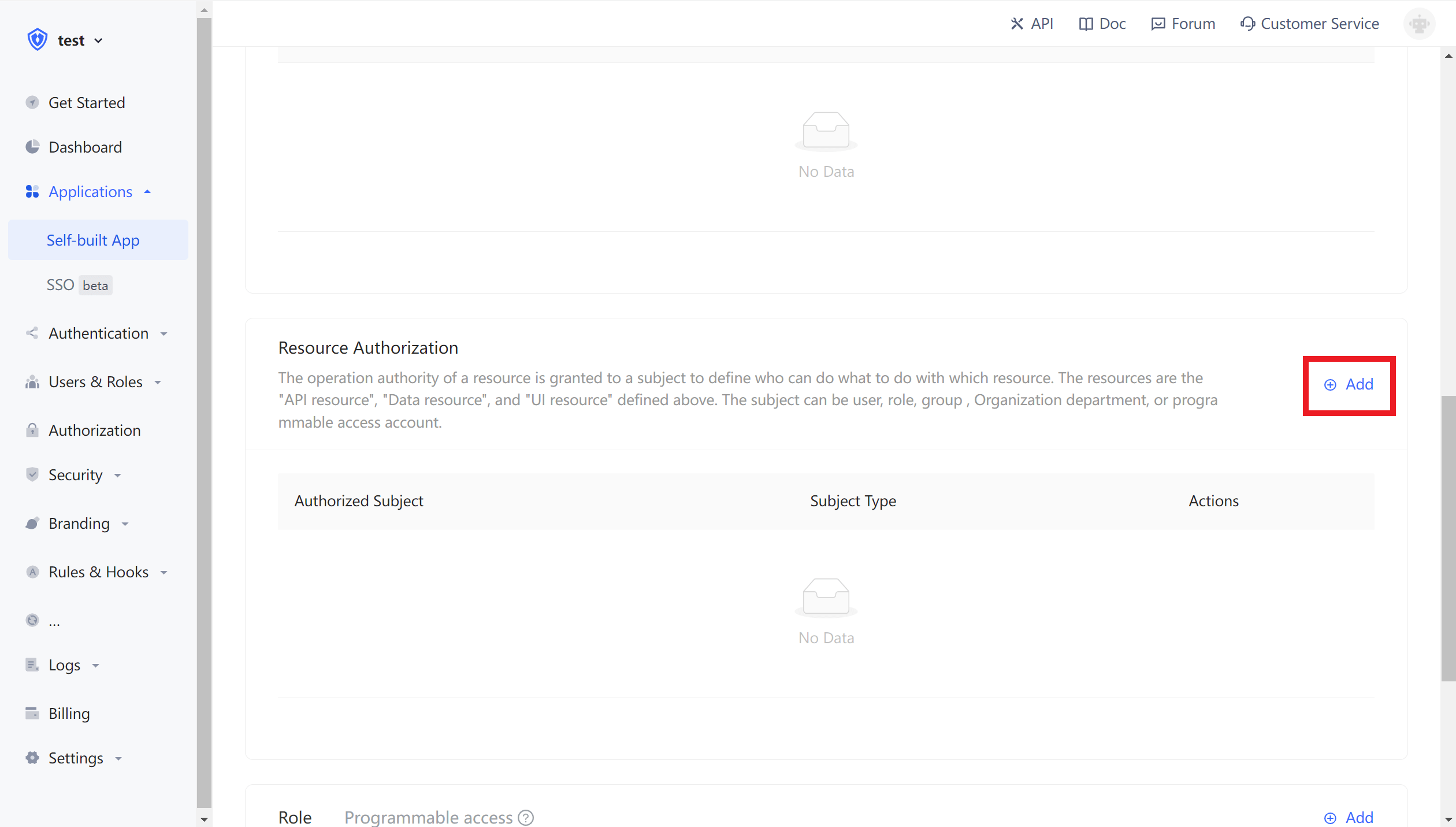 Manage Resource Privileges | Authing Docs