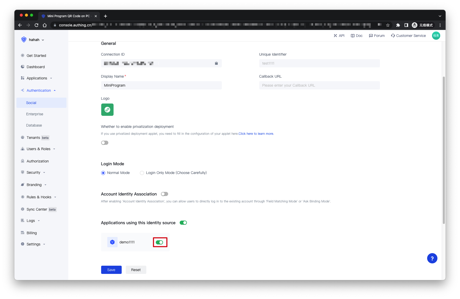 Wechat Mini Program QR Code on PC | Authing Docs