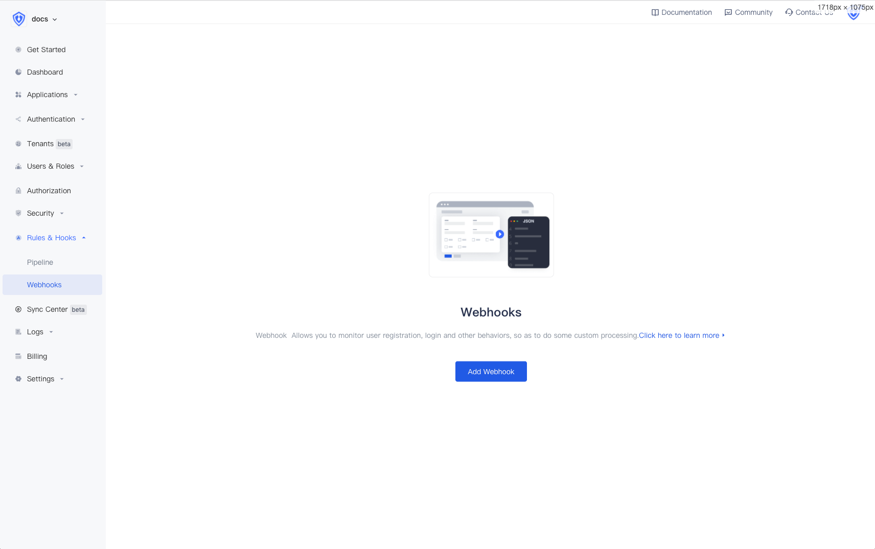 Using Webhook to monitor user events | Authing Docs