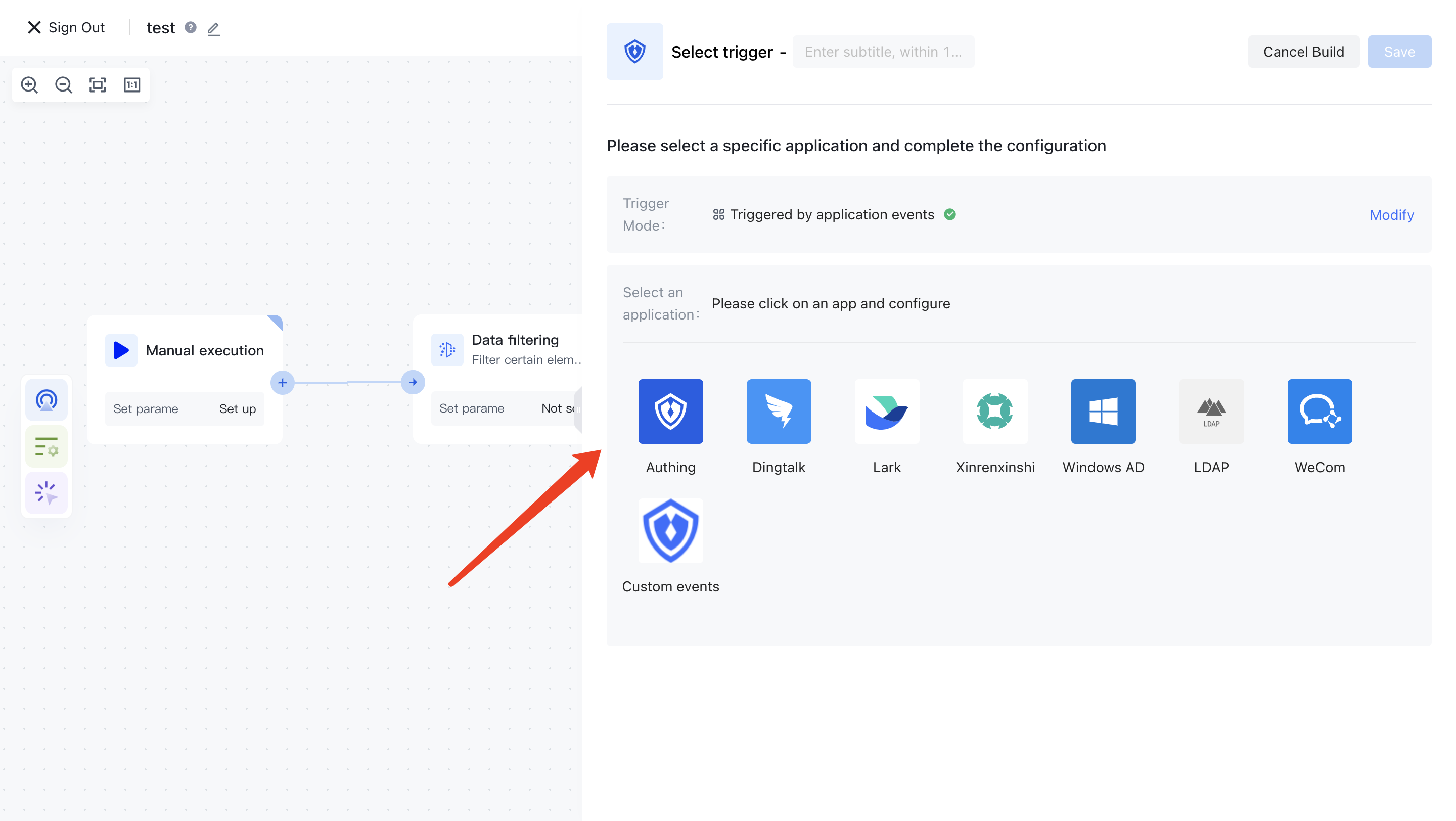 Trigger Workflow Through Events Authing Docs