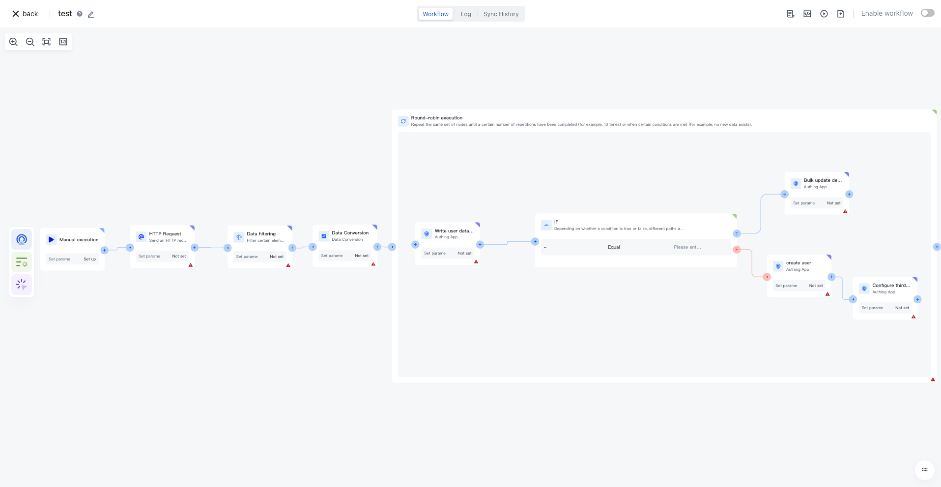 Write the first workflow | Authing Docs