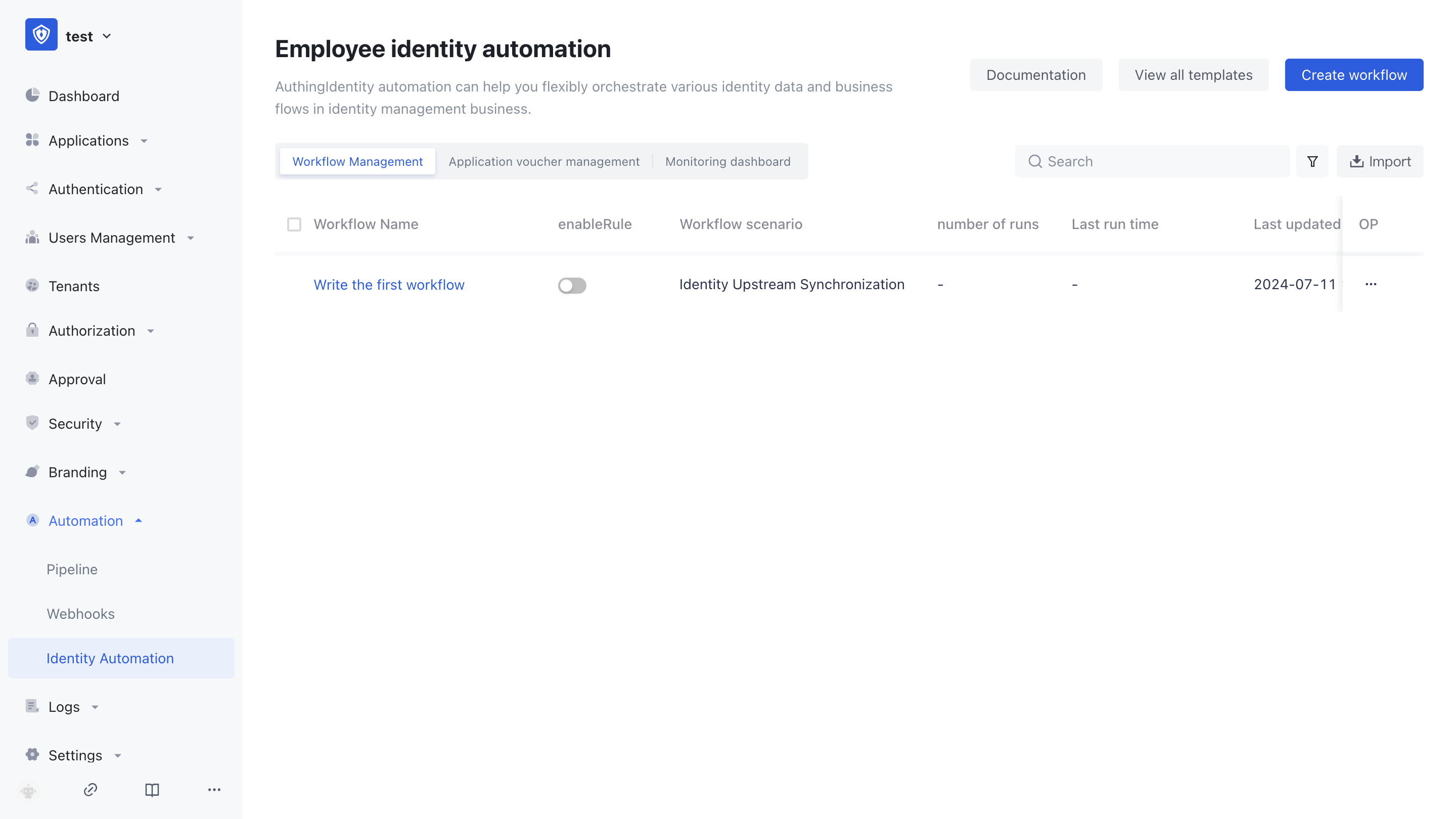 Overview of Identity Automation | Authing Docs