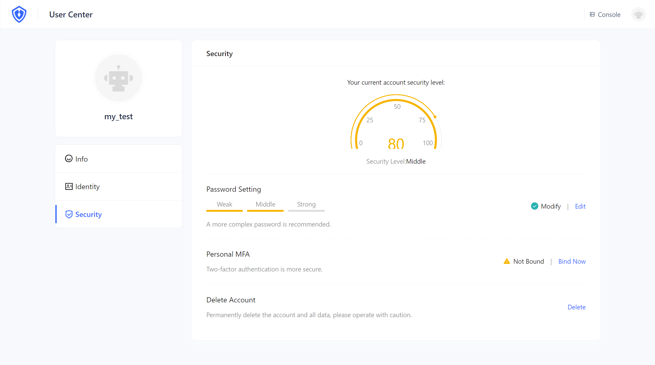 Use Account & Password to Authenticate | Authing Docs