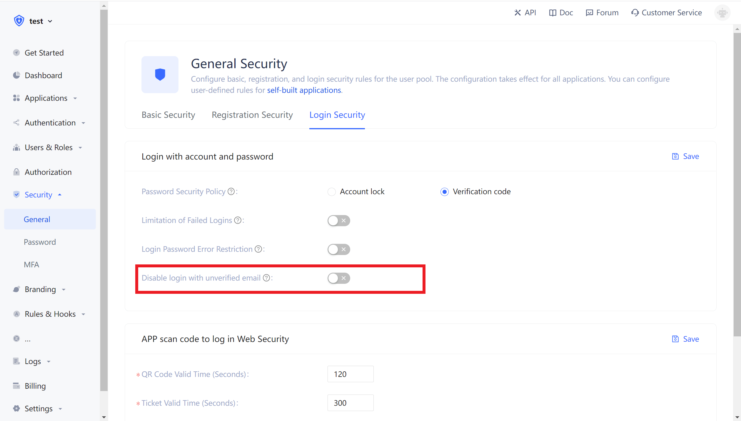 Use Account & Password to Authenticate | Authing Docs