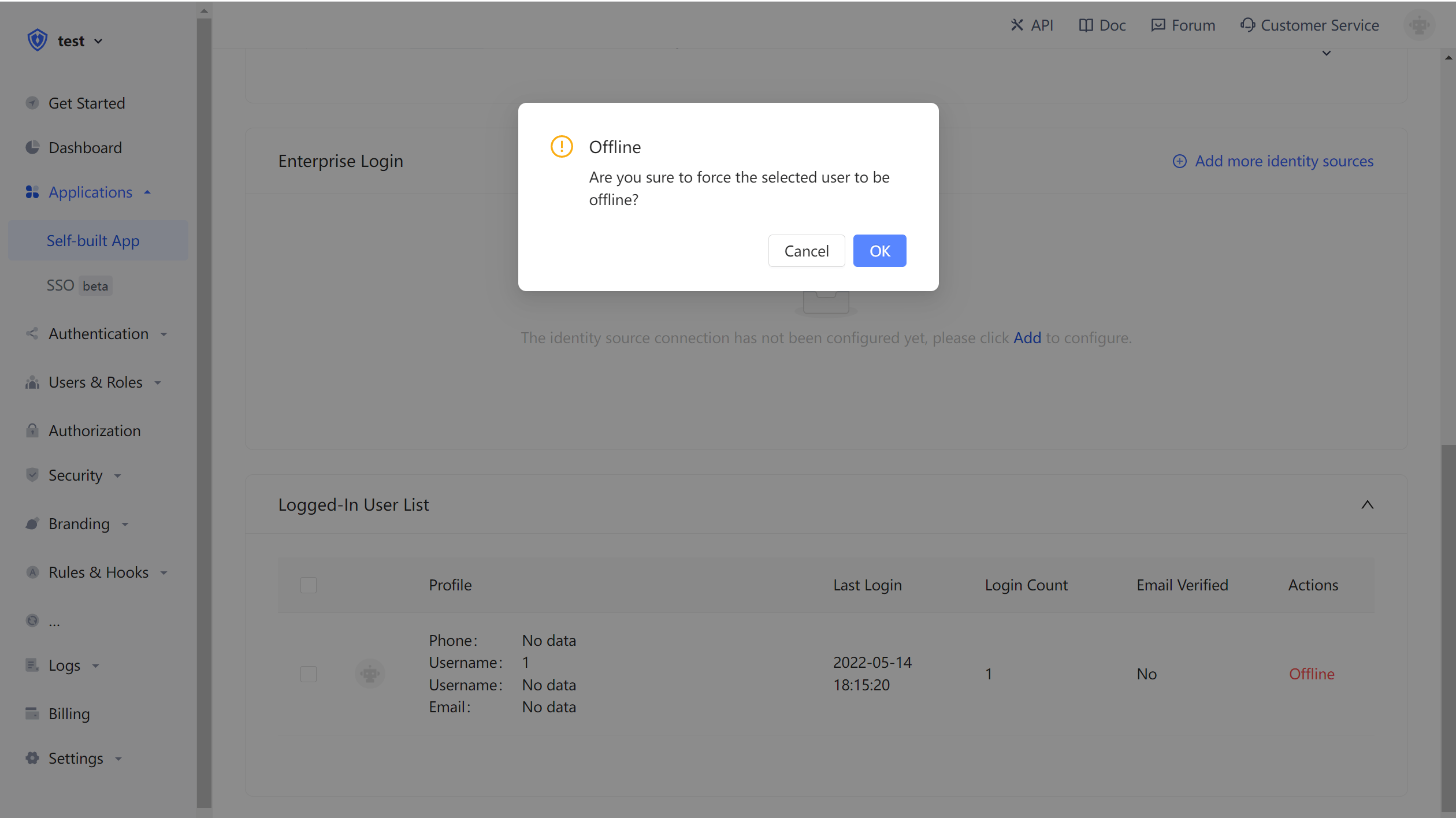 how to log out | Authing Docs