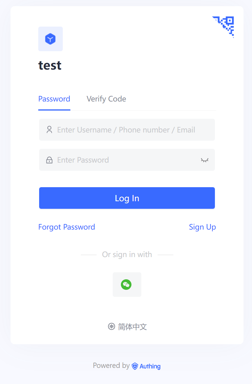 Use Account & Password to Authenticate | Authing Docs