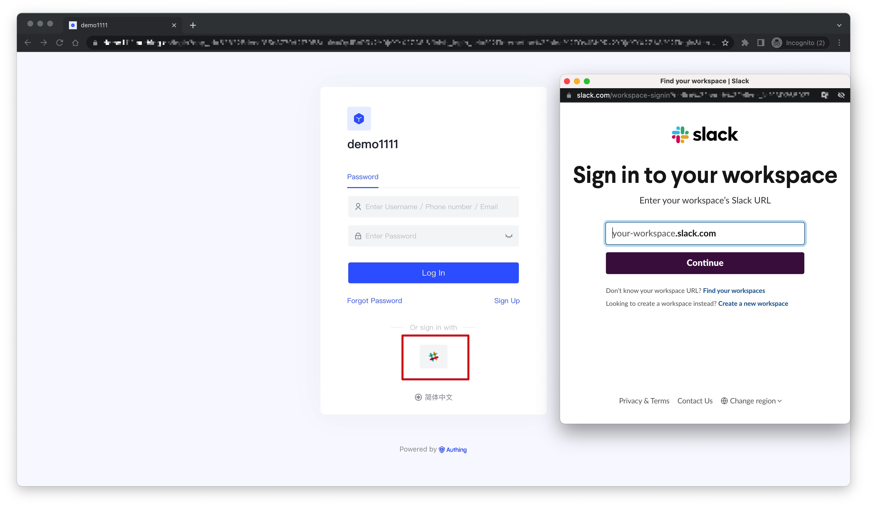 Slack Social Login | Authing Docs