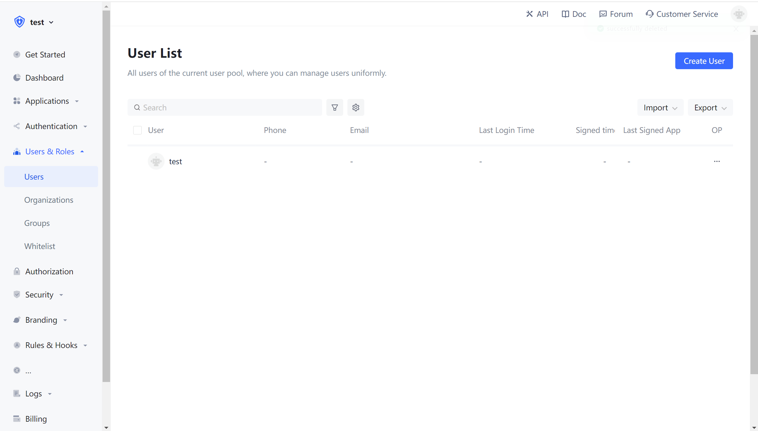 Console Overview | Authing Docs