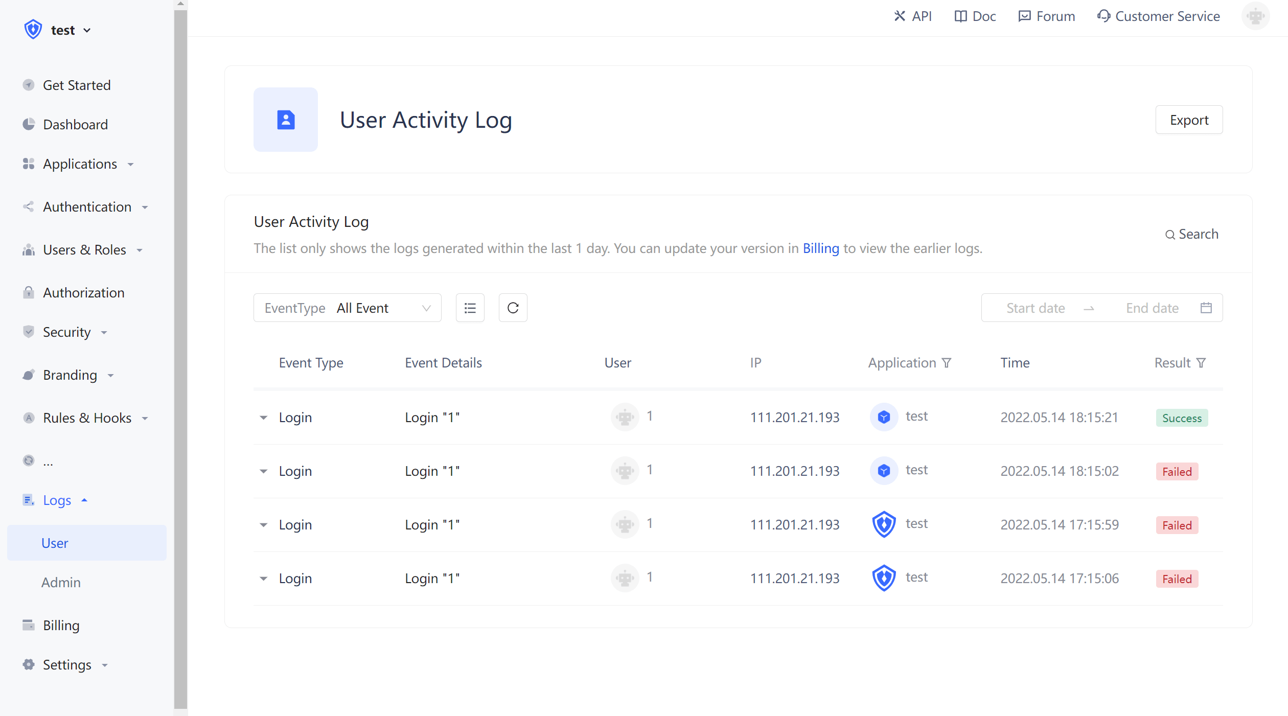 Console Overview | Authing Docs