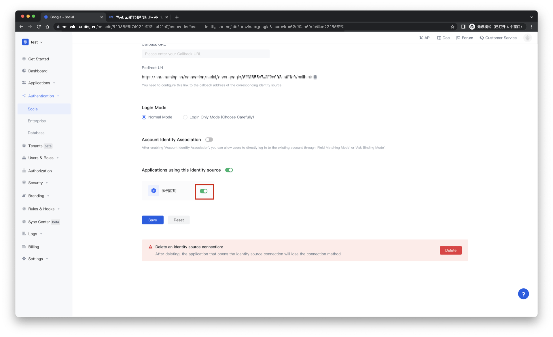 Google Social Login | Authing Docs